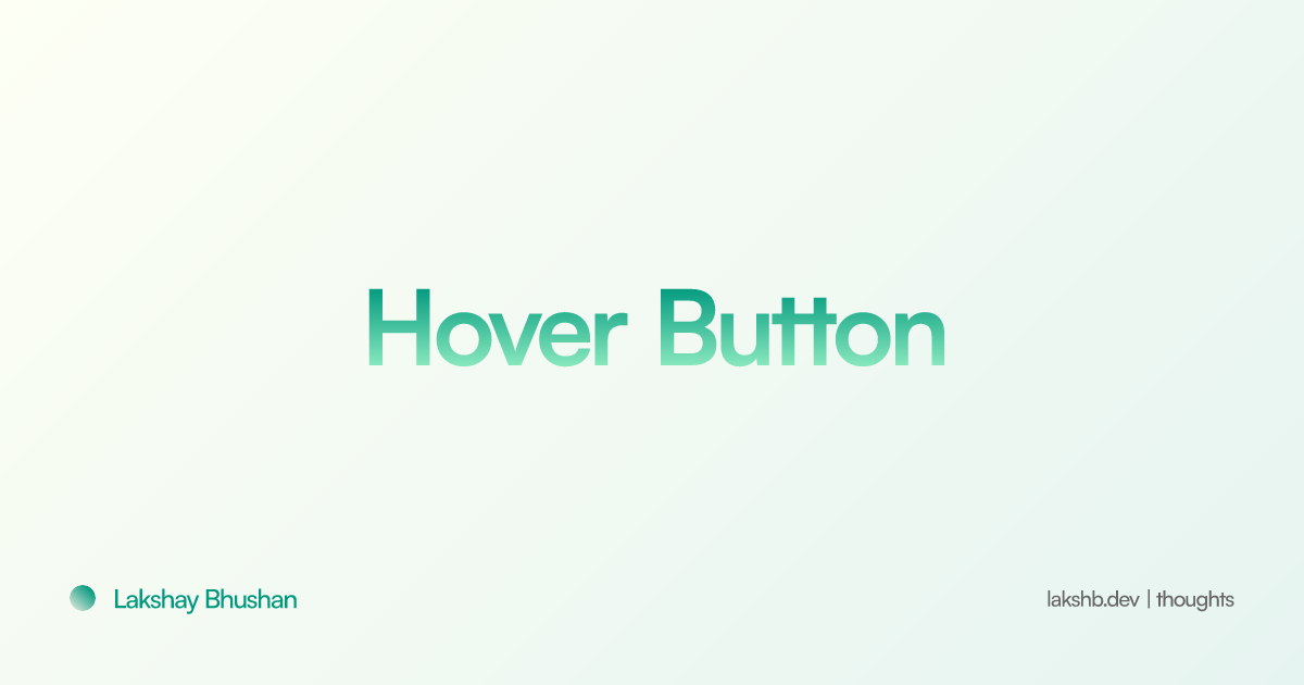 thoughts • Hover Button